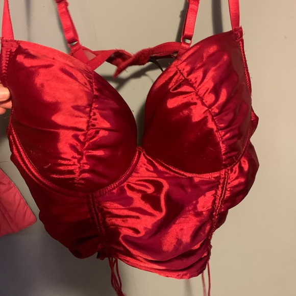 body rage | Tops | Red Crop Top Corset Body Rage Brand Size X Worn Once ...